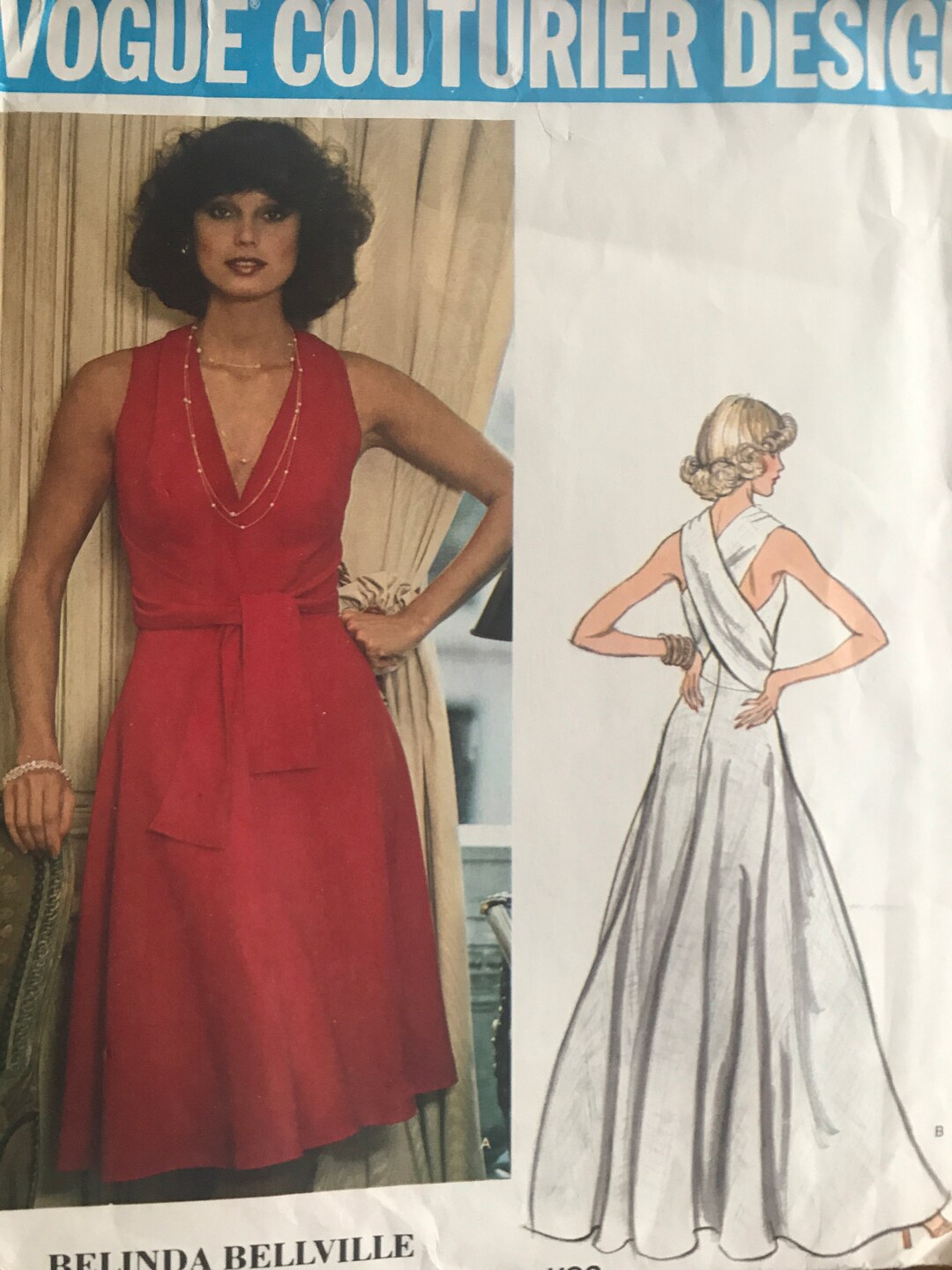 SALE Vogue Couturier Design Dress Pattern by Belinda Bellville---vogue ...