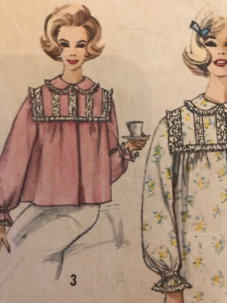 Pretty Mrs Maisel Style Nightgown Bed Jacket and Robe - Etsy