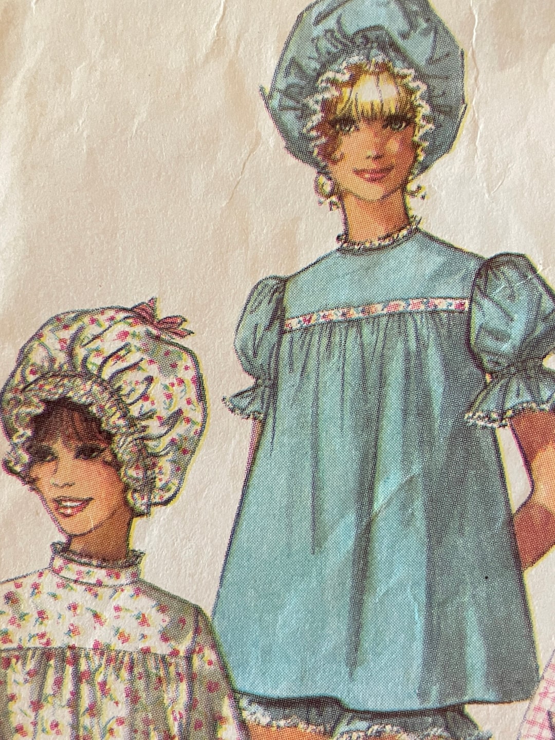 FAB Vintage 1960's Baby Doll Pajamas, Curler Cap and Nightgown Pattern ...