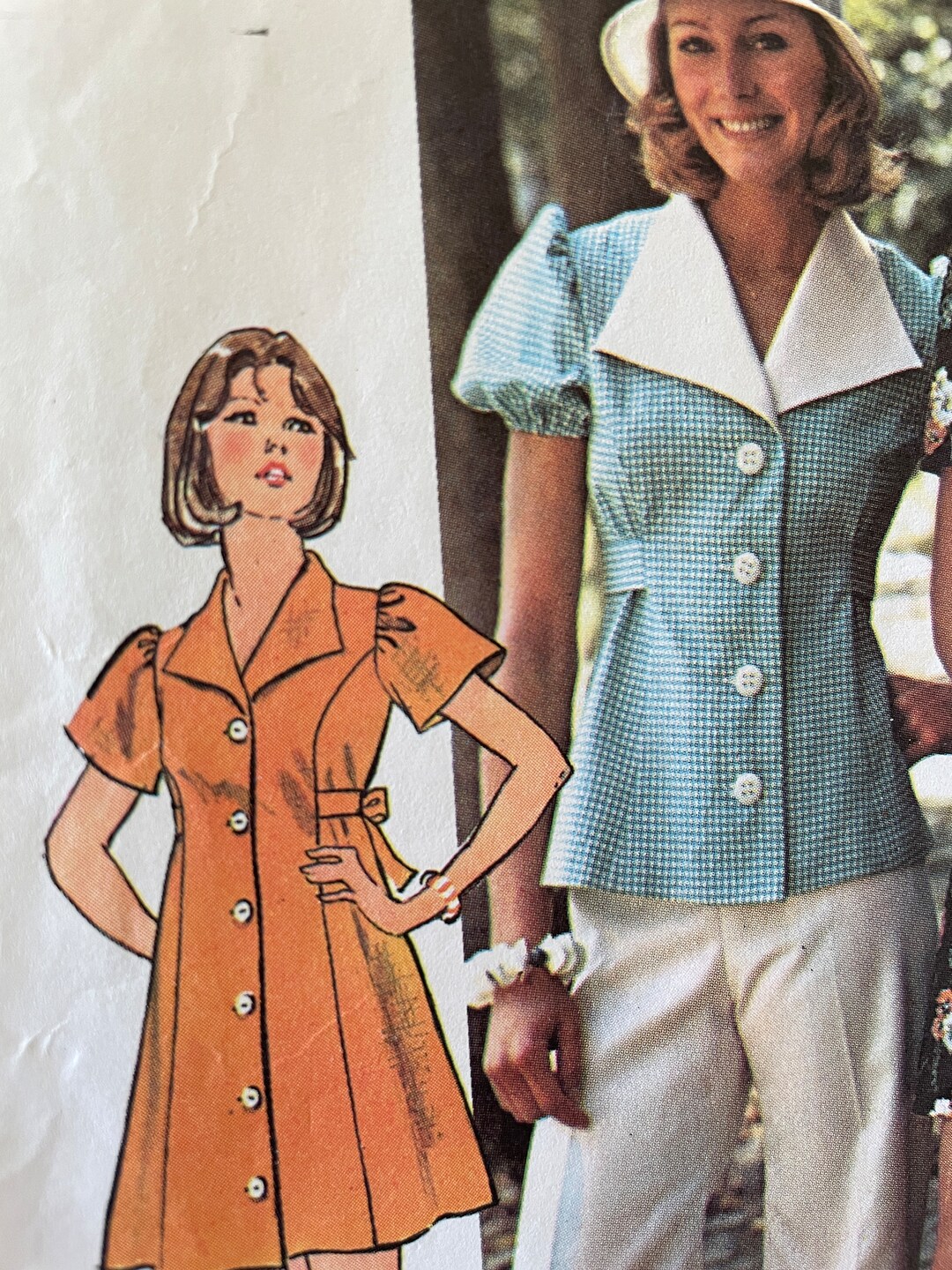 Vintage 1970's Mini Dress or Top Pattern---simplicity 6220---size 11/12 ...