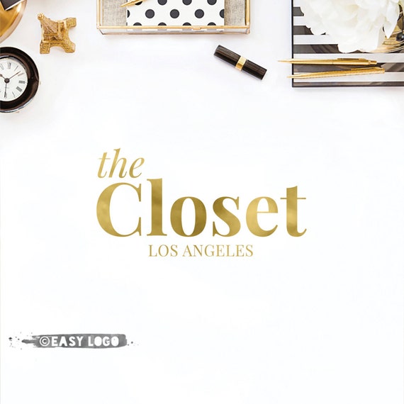 Items similar to Classy Boutique Logo. Antique Gold Text Only Logo ...