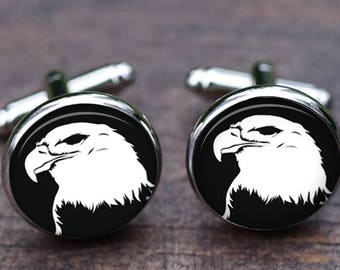 Eagle cufflinks | Etsy
