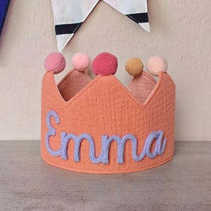 Birthday Crown With Name, Custom Birthday Party Crown With Baby Name ...