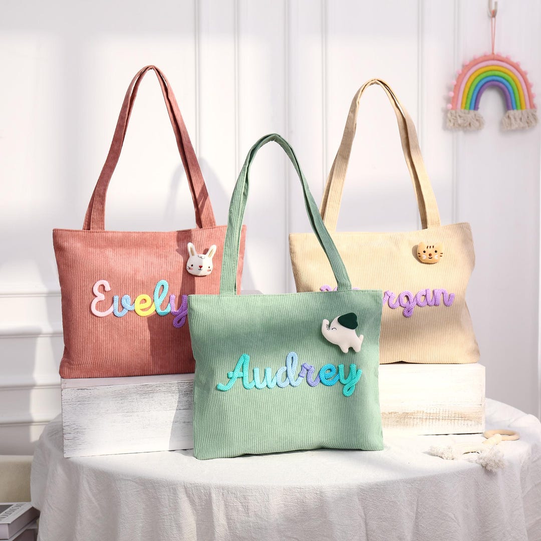 Personalized Name Handbag, Custom Kids Name Handbag,baby Shower Gifts ...
