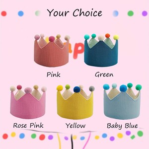 Birthday Crown With Name, Custom Birthday Party Crown With Baby Name ...