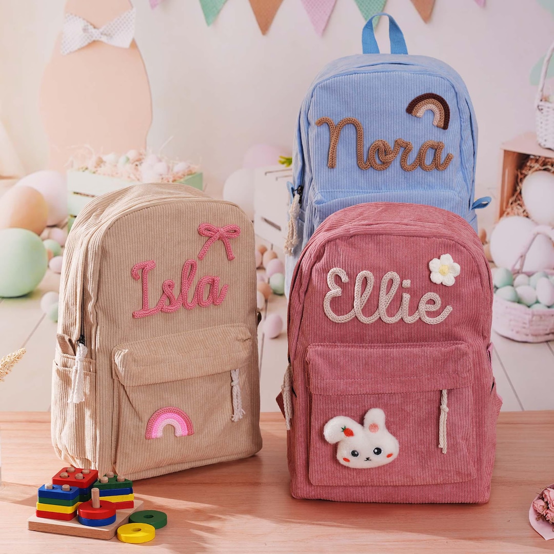 Custom Toddler Backpack, Personalized Backpacks With Name Gift, Name ...