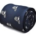 Navy Tie With Scooter Design With Signature Floral Design to the Rear ...