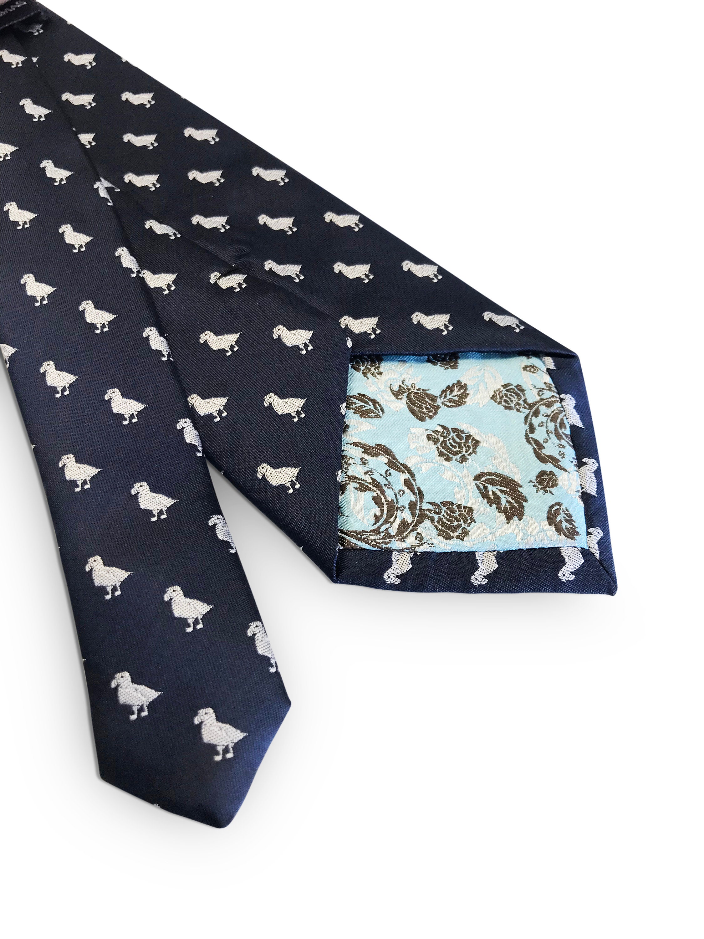 Navy Blue Men-s Tie With Dodo Bird Design Classic Necktie by - Etsy UK
