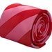 Rose Light Pink and Raspberry Red Pink Barber Striped Mens Tie by ...