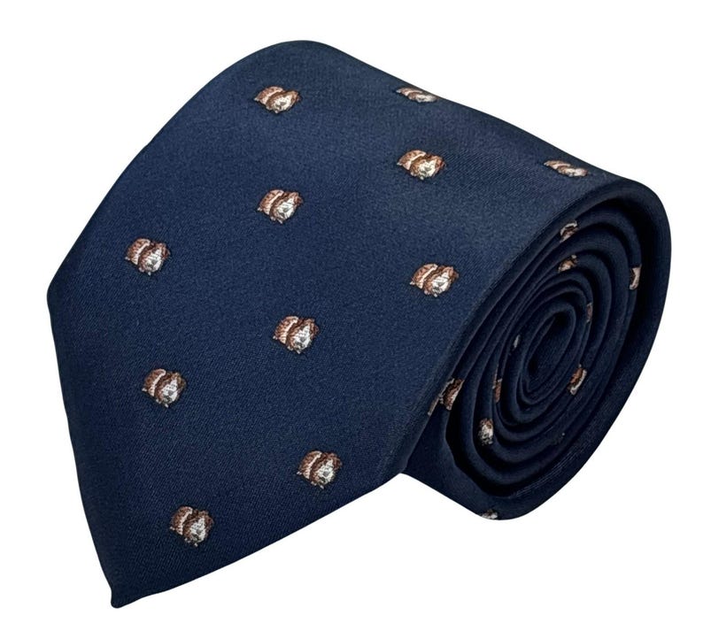Hamster & Guinea Pig Navy Blue Tie: Frederick Thomas Design - Etsy UK