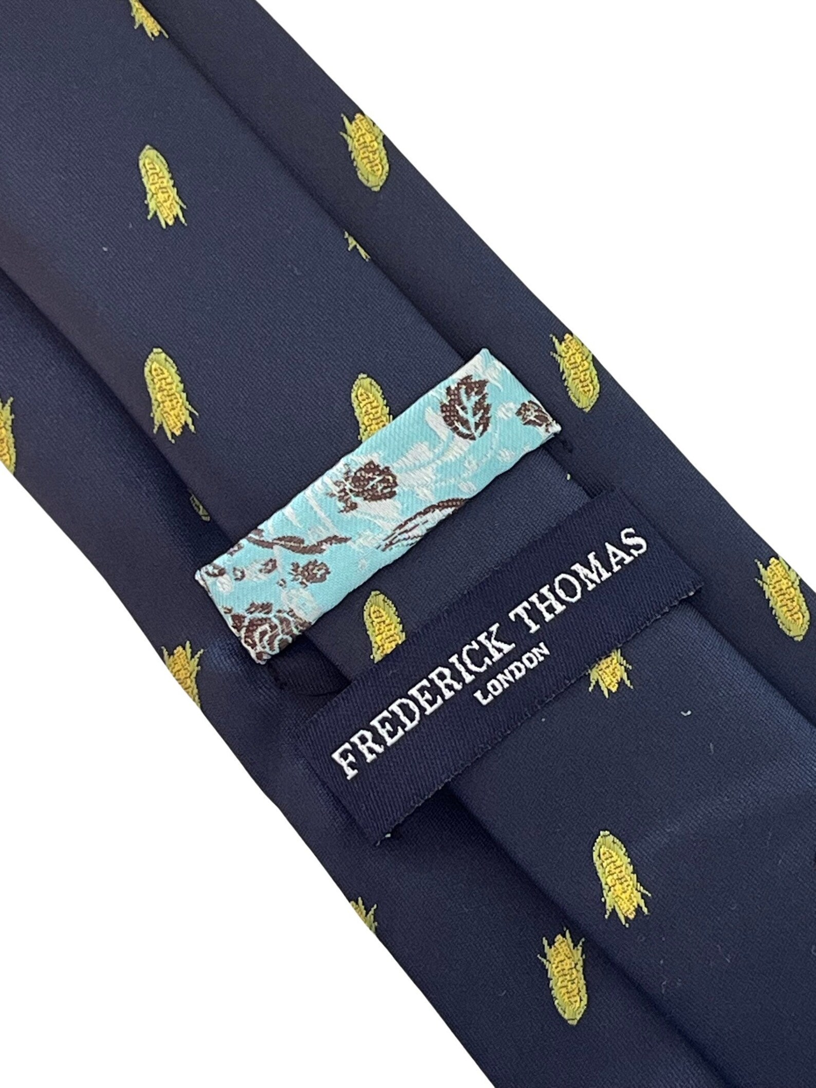 Navy Blue Tie With Sweetcorn Farming Corn on the Cob Design by ...