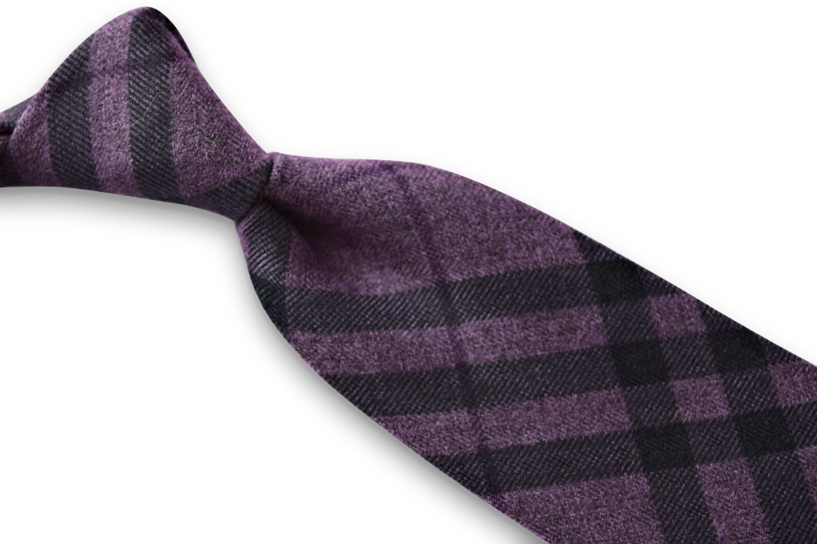 Frederick Thomas Mens Wool Tie in Purple and Black Check FT3384 - Etsy
