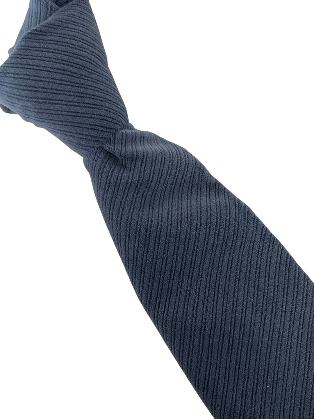 Frederick Thomas Midnight Grey Dark Indigo Ink Blue Velvet Feel Tie ...