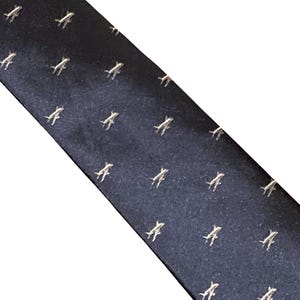 Navy Men-s Tie With Jumbo Jet Aeroplane Airplane Embroidered Design by ...