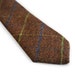 Frederick Thomas Mens Wool Tweed Tie in Dark Brown With Green & Blue ...