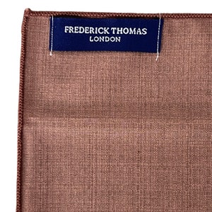 Frederick Thomas Matching Dusky Dusty Earthy Red Brick Bamboo Mens Tie ...