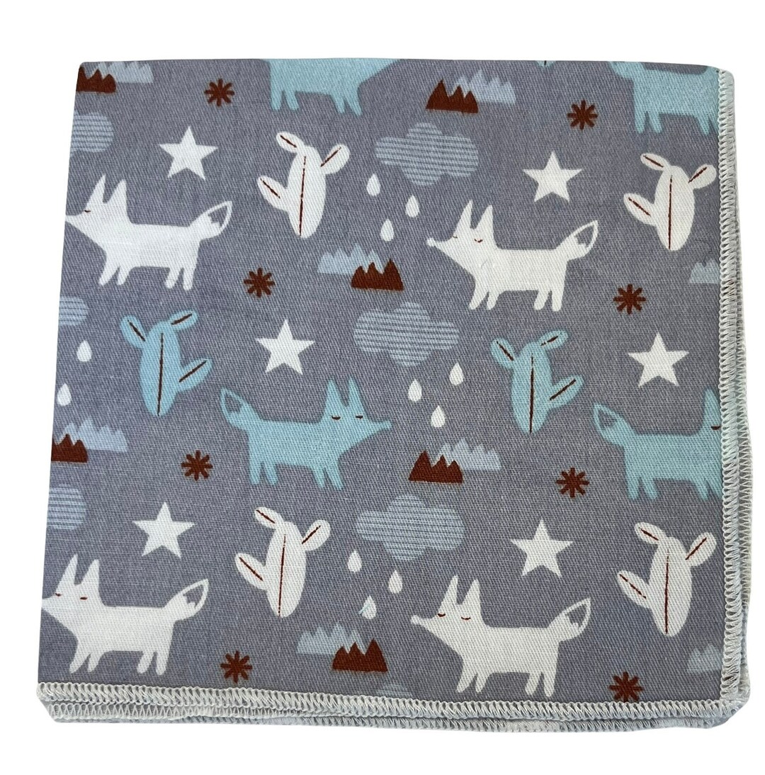 Frederick Thomas Light Pale Gray Grey Scion Style Fox Print Cotton ...
