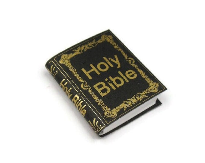Miniature Holy Bible, Mini Black Bible - Etsy