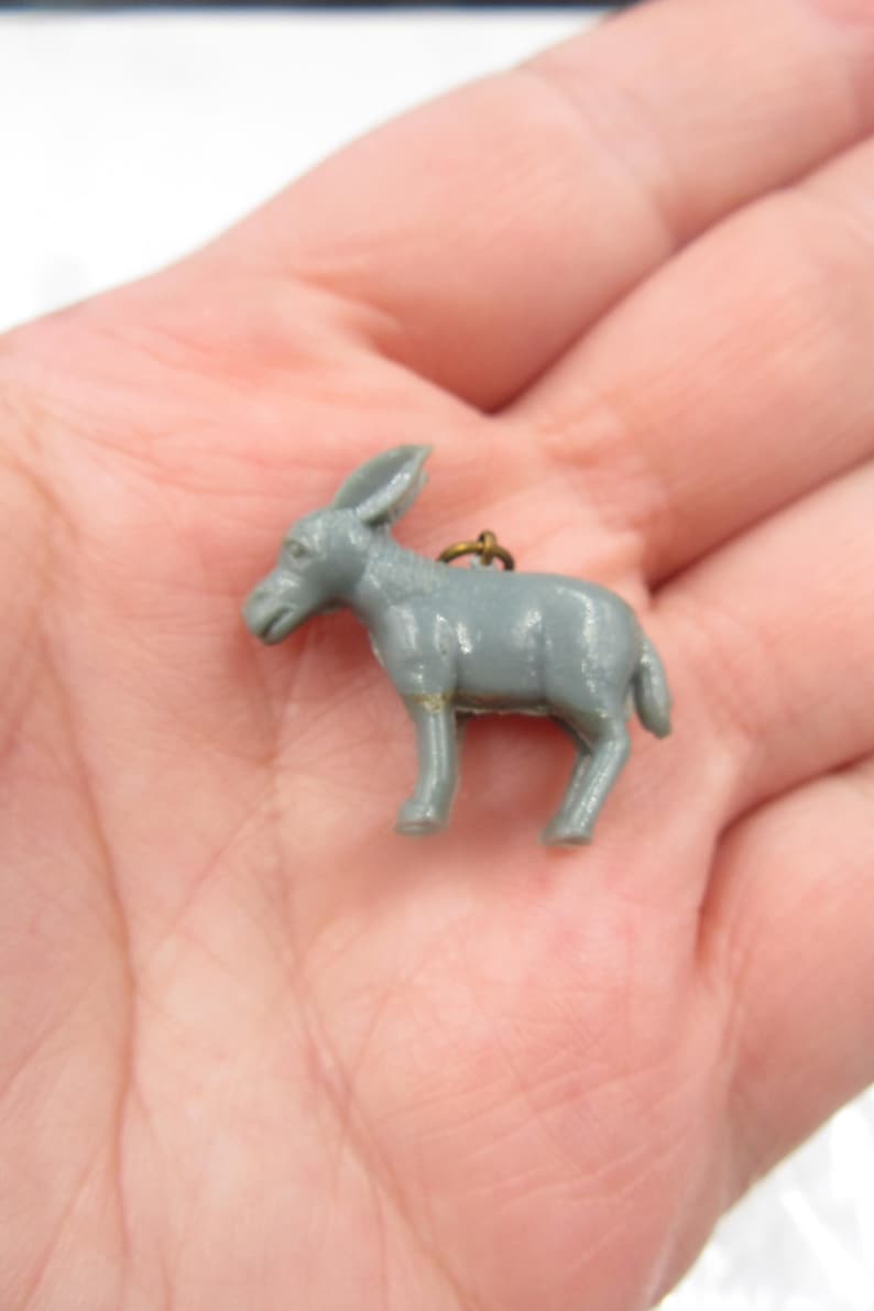 Vintage Celluloid Grey Donkey Mule Charm 7/8" - Etsy