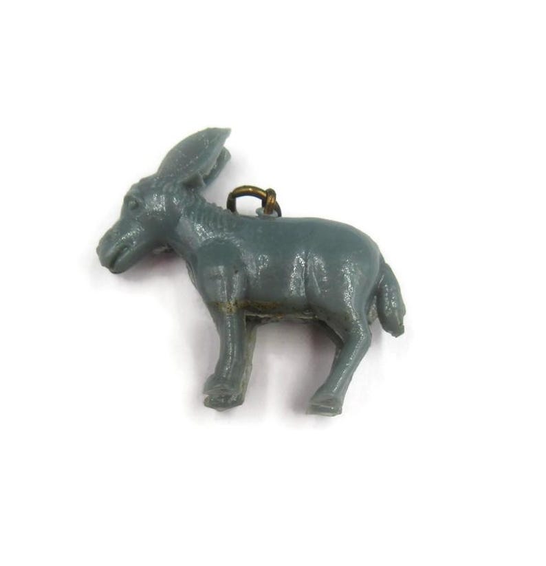 Vintage Celluloid Grey Donkey Mule Charm 7/8" - Etsy