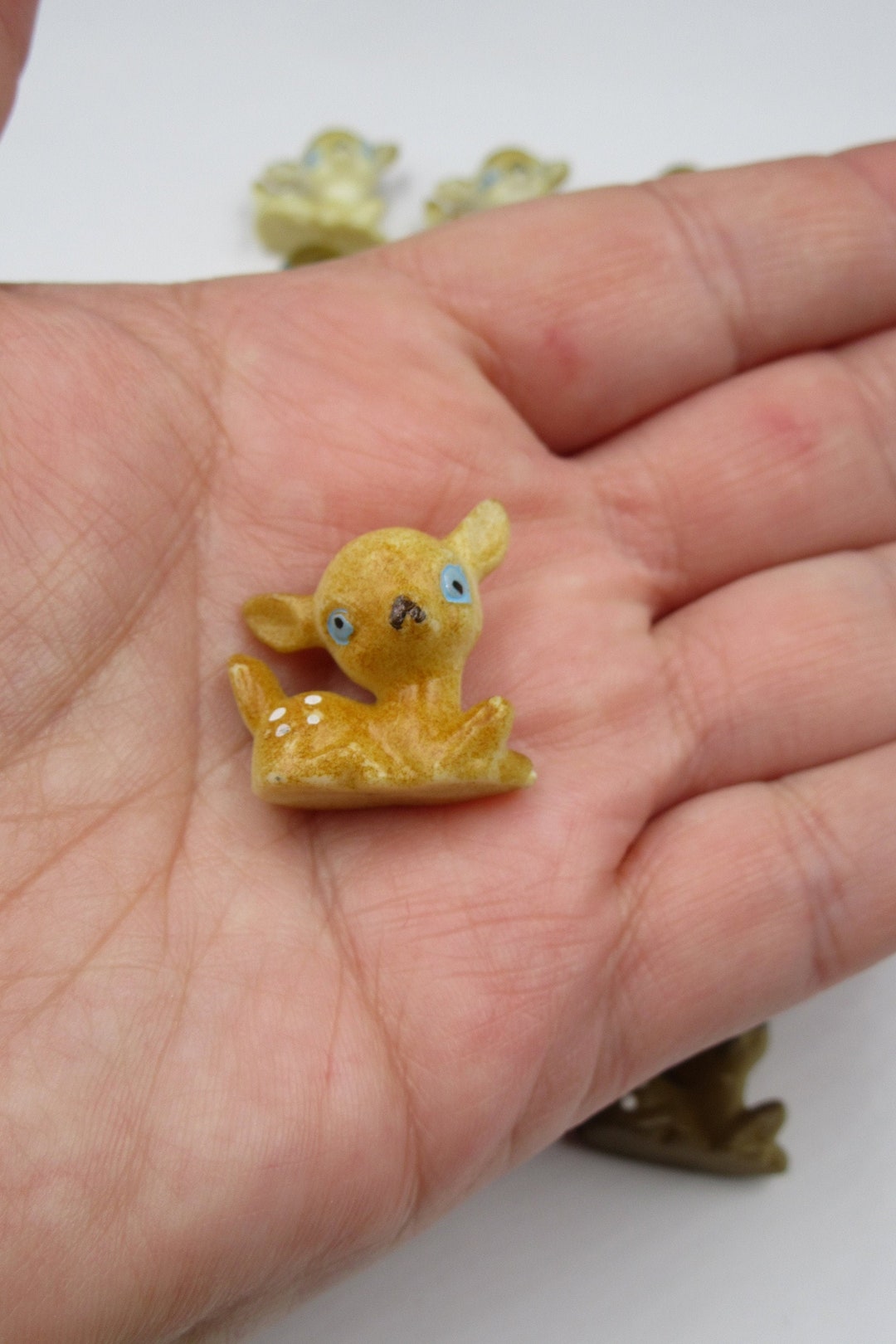 Miniature Deer, Vintage Miniature Deer, Miniature Fawn, Plastic Deer ...