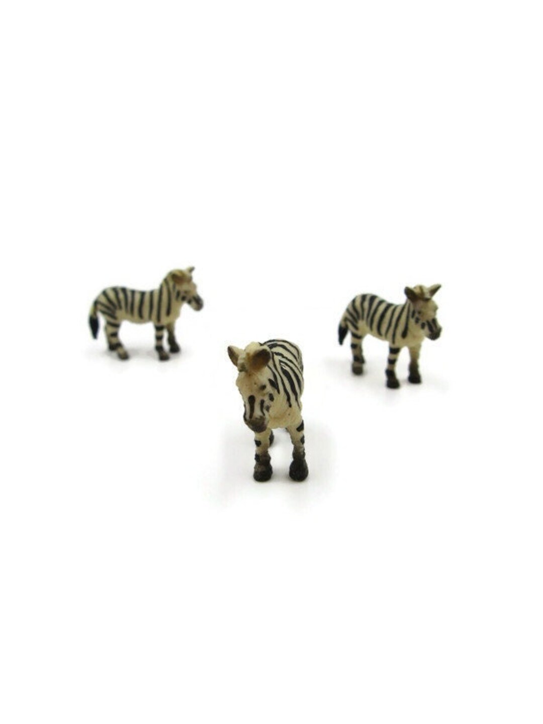 Miniature Zebra, Mini Plastic Wildlife, Safari Cupcake Toppers - Etsy
