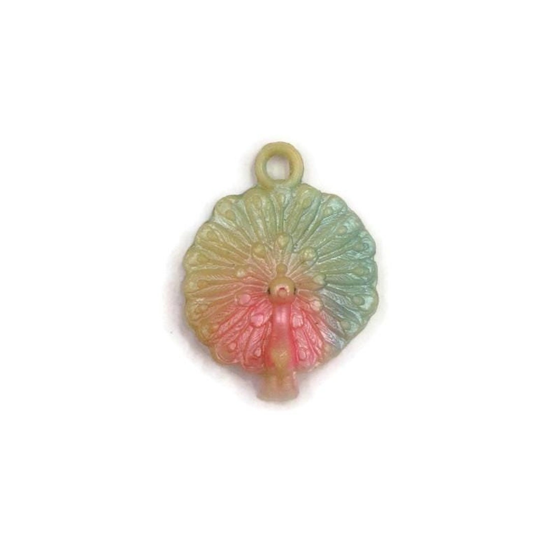 Miniature Peacock Bird Vintage Celluloid Charm 7/8" Made in Japan - Etsy