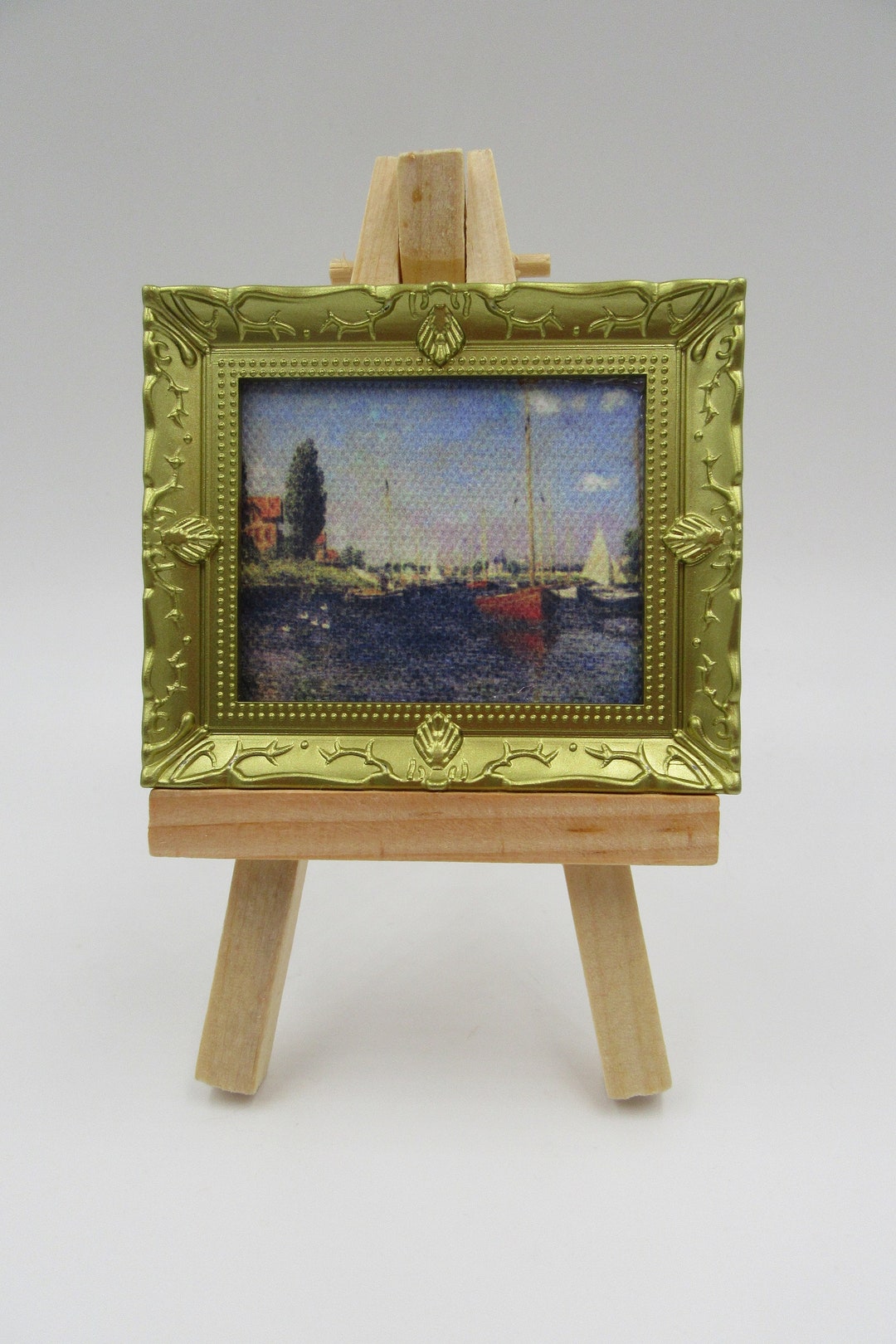 Dollhouse Miniature Monet Painting, Framed Monet Miniature, Monet The ...