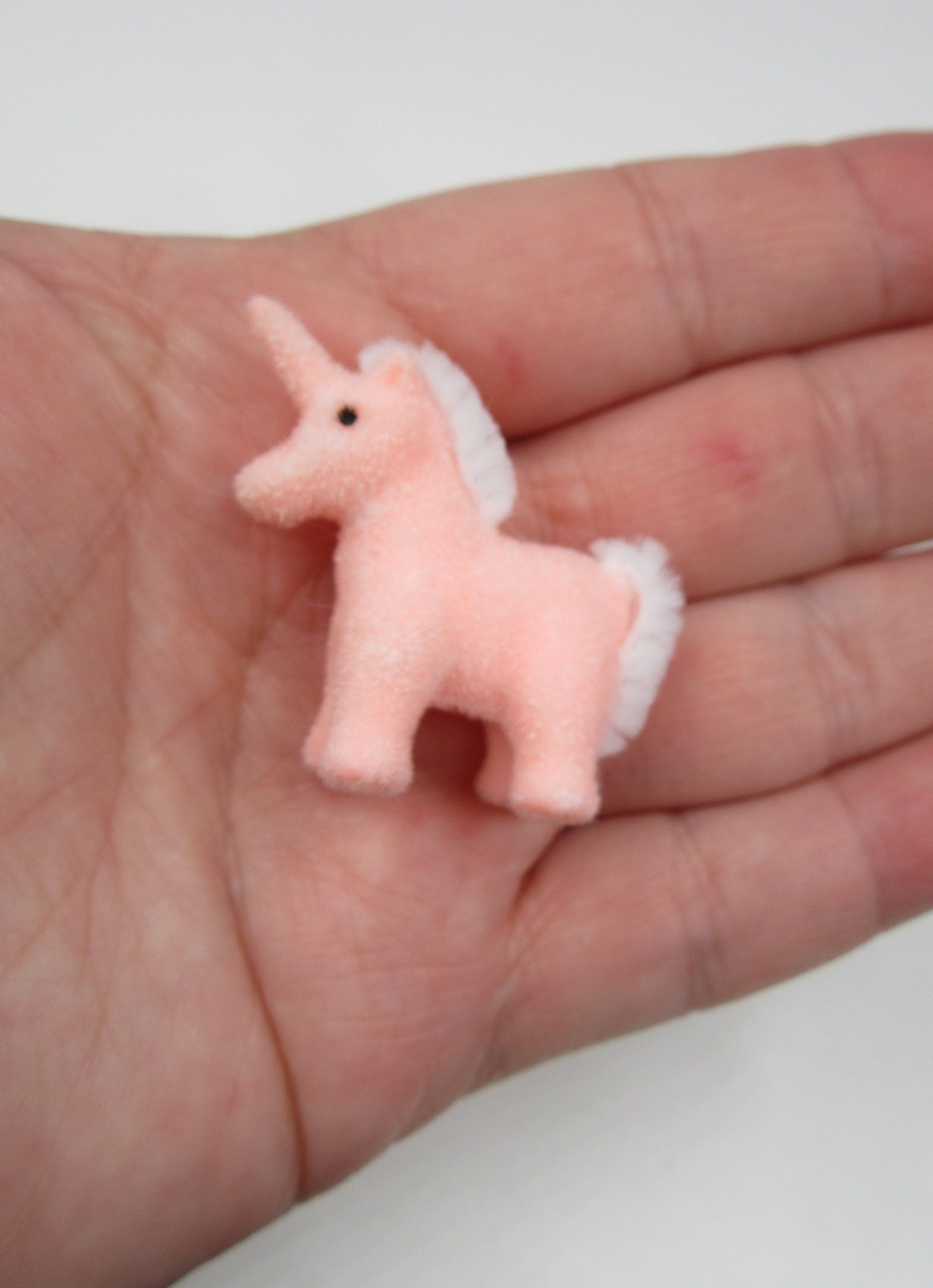 Miniature Unicorns Set of 4 Flocked Unicorns Easter Egg Hunt - Etsy