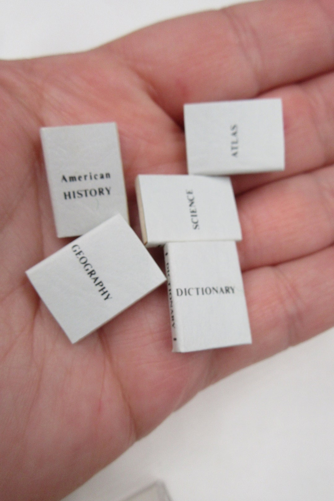 Miniature Book Set of 5, Mini History Geography Science Atlas ...