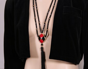 Balenciaga - Jewelry/necklace/long Necklace With Jet Beads Balenciaga - Jewelry/necklace/long Necklace With Jet Beads