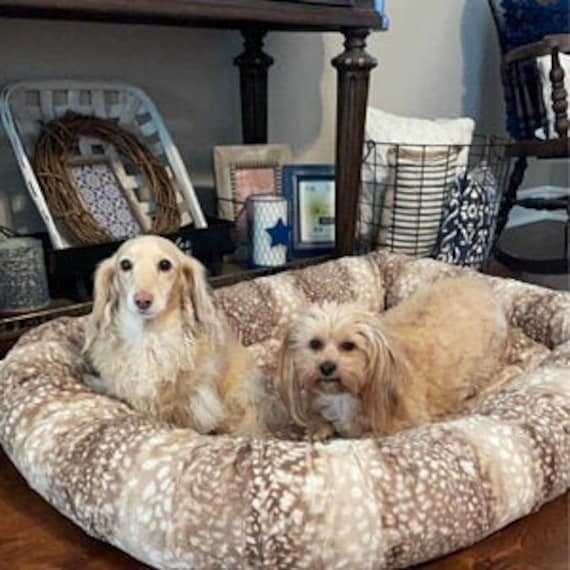 Luxe Dog Bed Small Medium and Large Personalized Dog Bed | Etsy