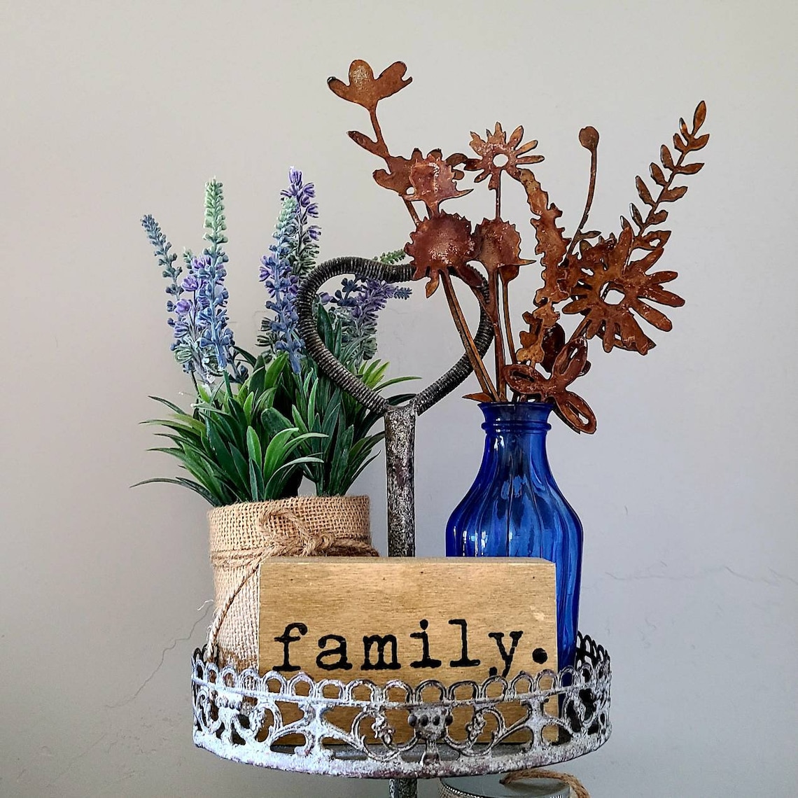 Rusty Metal Flowers Wildflower Bouquet Rusty Garden Art - Etsy