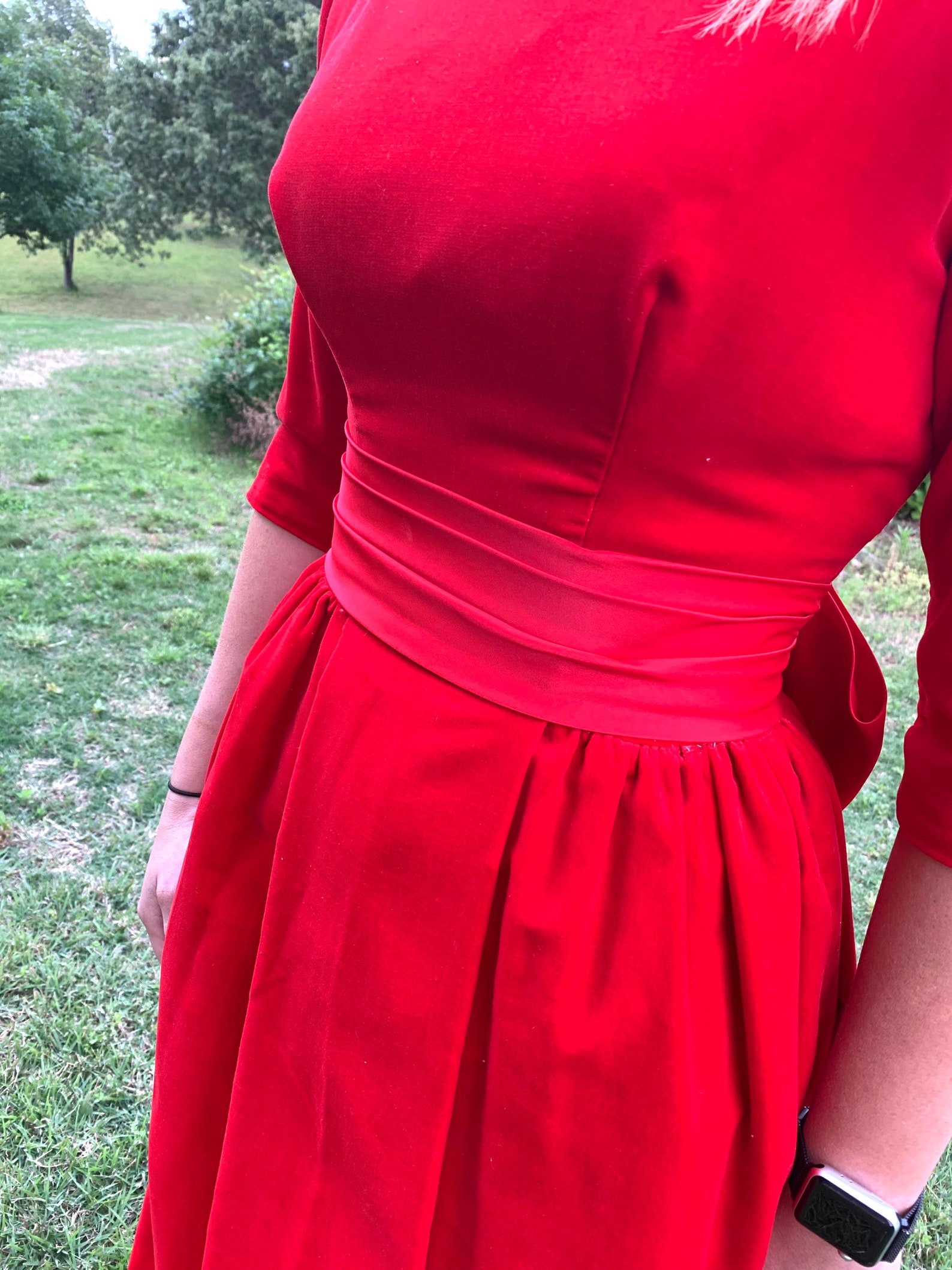 The Woman In Red Vintage Party Dress Vintage Clothes | Etsy