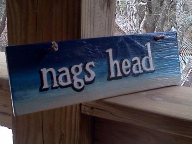 Nags Head NC hand painted Wood Sign Beach Salty Decor | Etsy