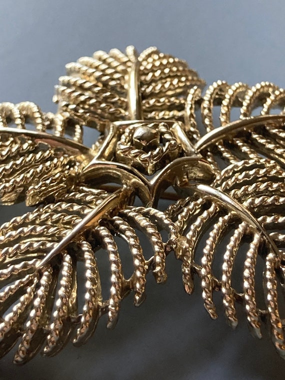 Vintage Lisner Brooch - Signed Lisner Star Brooch - G… - Gem