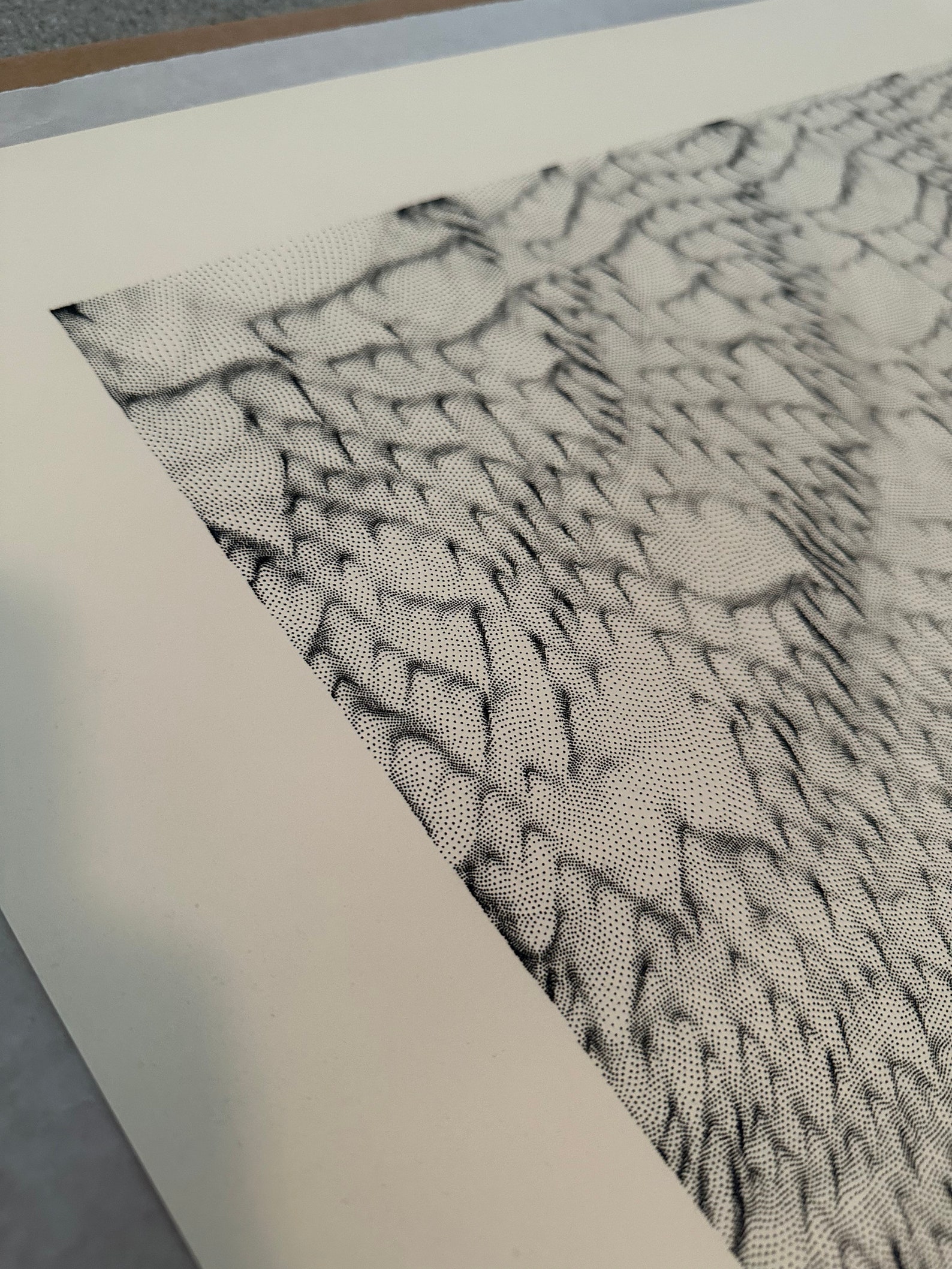 22x28inch Stippling Print - Etsy