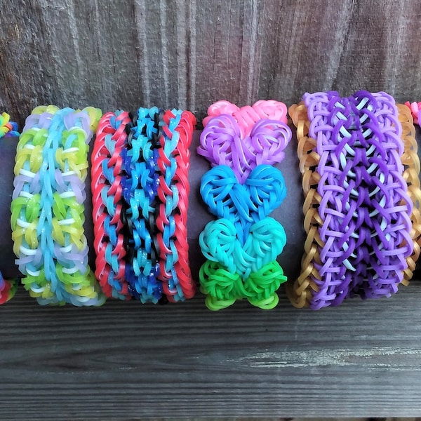 Rainbow Loom Bracelet - Etsy