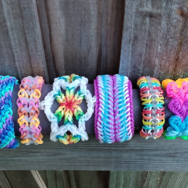 Rainbow Loom Bracelet - Etsy