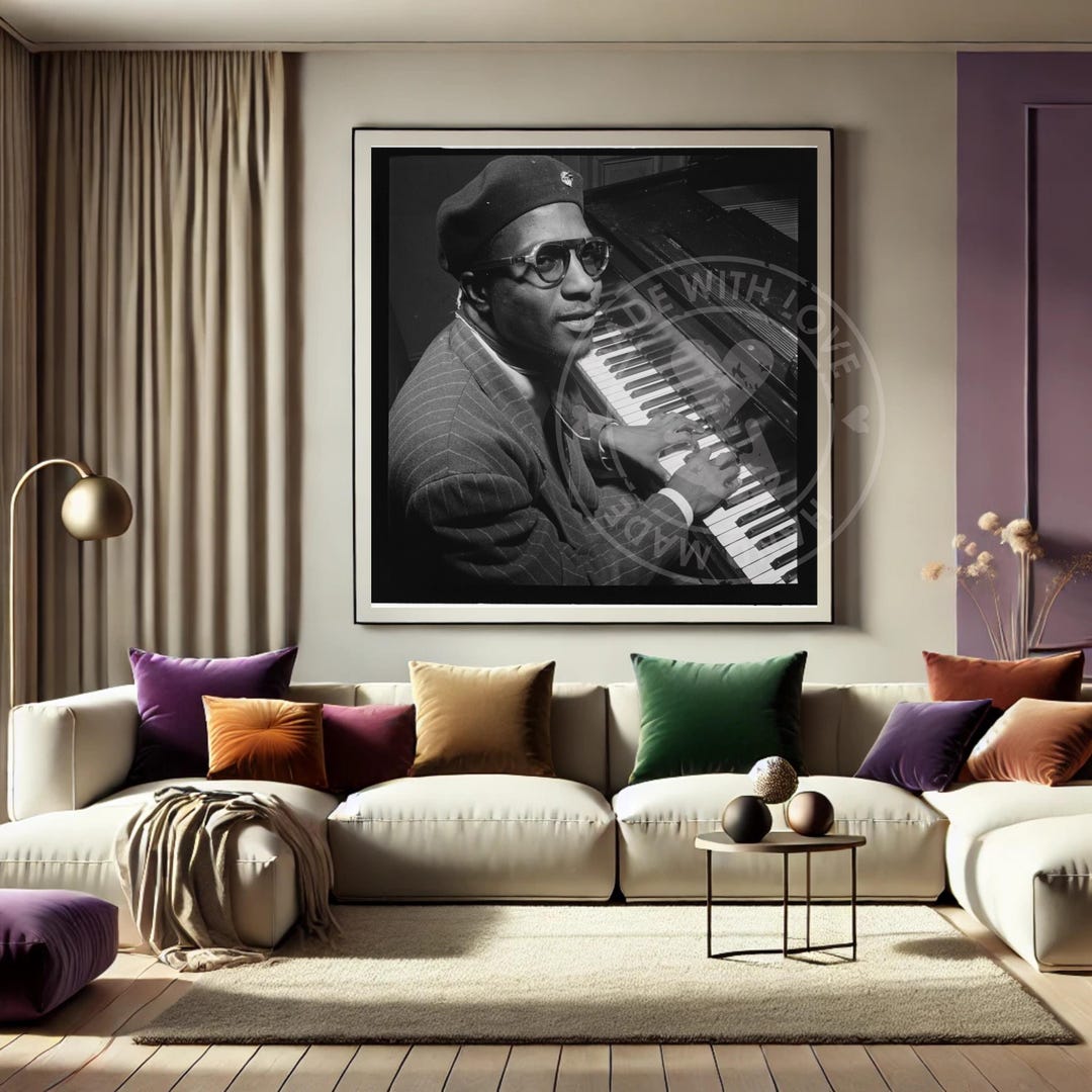 Thelonious Monk – Modern Jazz Genius Portrait Print | Vintage Printable ...