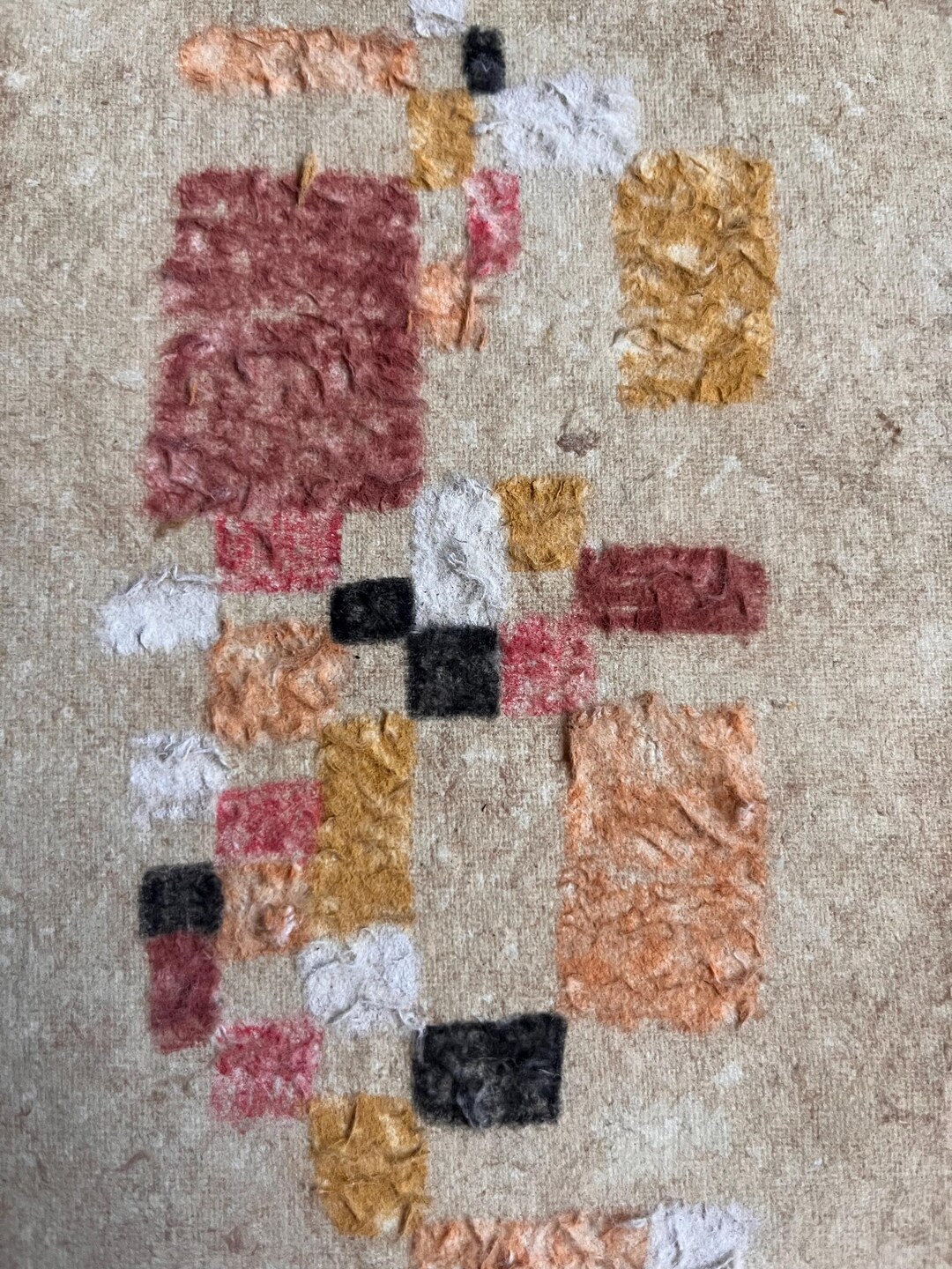 Original Abstract Drawing 'missing Pieces 14' Textured Minimalist ...