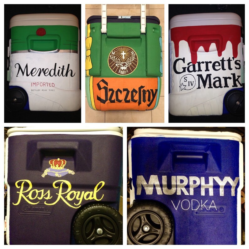 Custom Hand Painted Cooler - Etsy