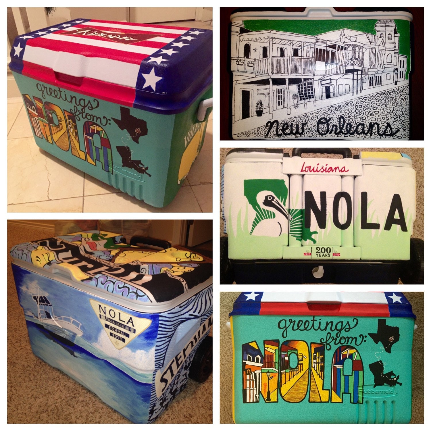 Custom Hand Painted Cooler - Etsy