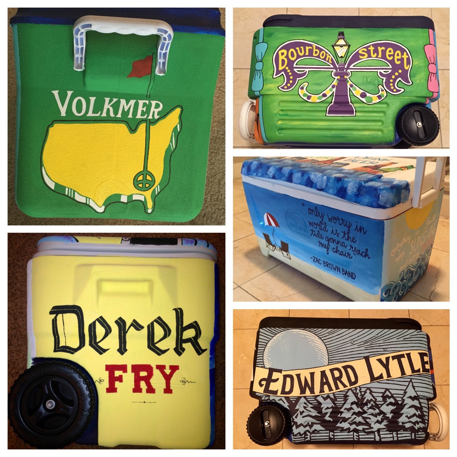 Custom Hand Painted Cooler - Etsy