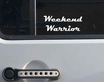 Weekend Warrior Sticker - Hiker and Camping Gift - Etsy