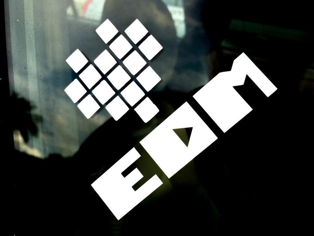 I Love EDM Vinyl Decal - Rave Stickers - Etsy