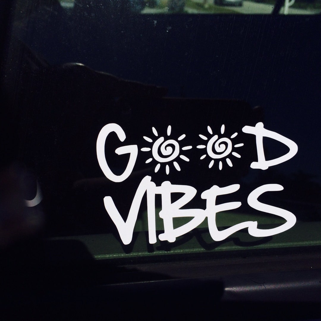 Good Vibes Decal - Vinyl Sticker for MacBook Pro, Ipad, Car, Windows ...