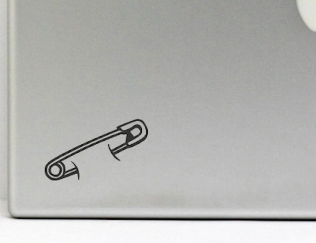 Safety Pin Vinyl Decal: Punk Rock Sticker - Etsy