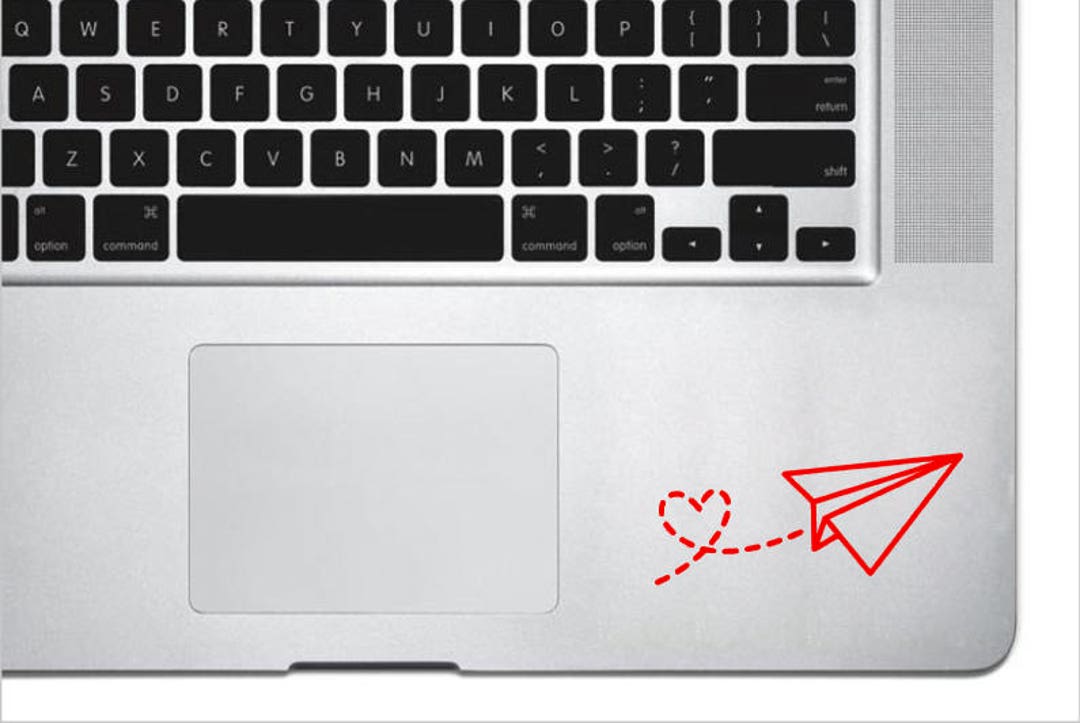 Paper Airplane Vinyl Decal With Heart - Etsy