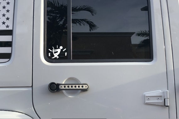 Almost Empty Gas Tank Vinyl Decal Empty Fuel Gauge Guy - Etsy